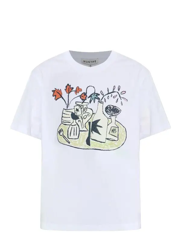 Munthe Printed T-shirt - White