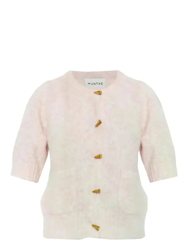 Munthe Locca Pocket Button Cardigan - Pink