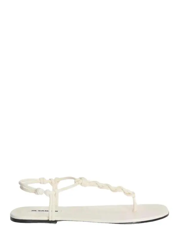 JIL SANDER Knotted Strap Sandals - Neutrals