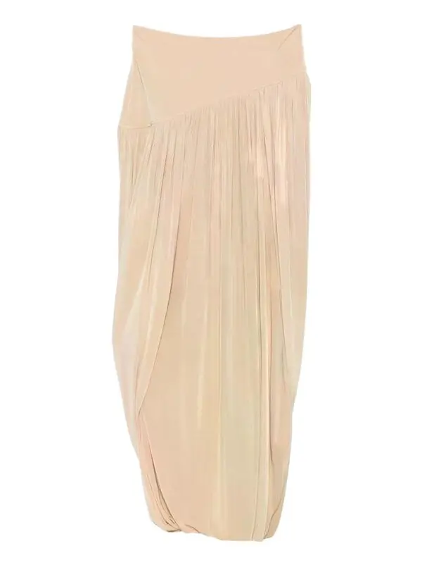 FERRAGAMO Draped Midi Skirt - Neutrals