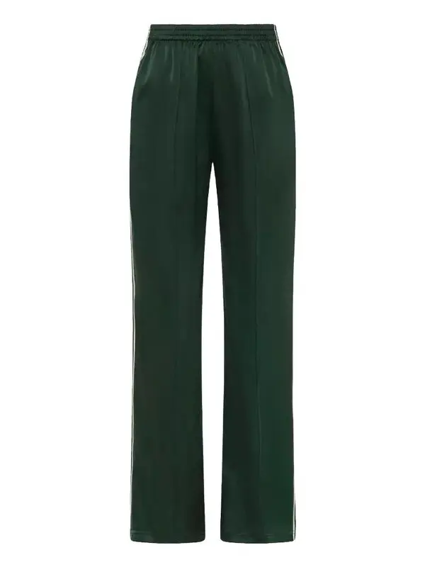 The Upside Marnie Wide-leg Silk Trousers - Green