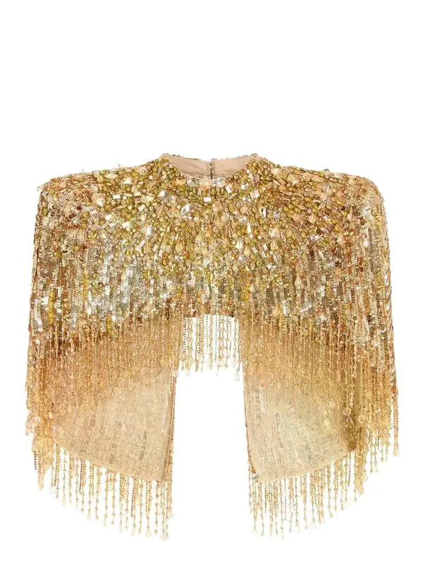 Jenny Packham Ellen Beaded Top - Gold