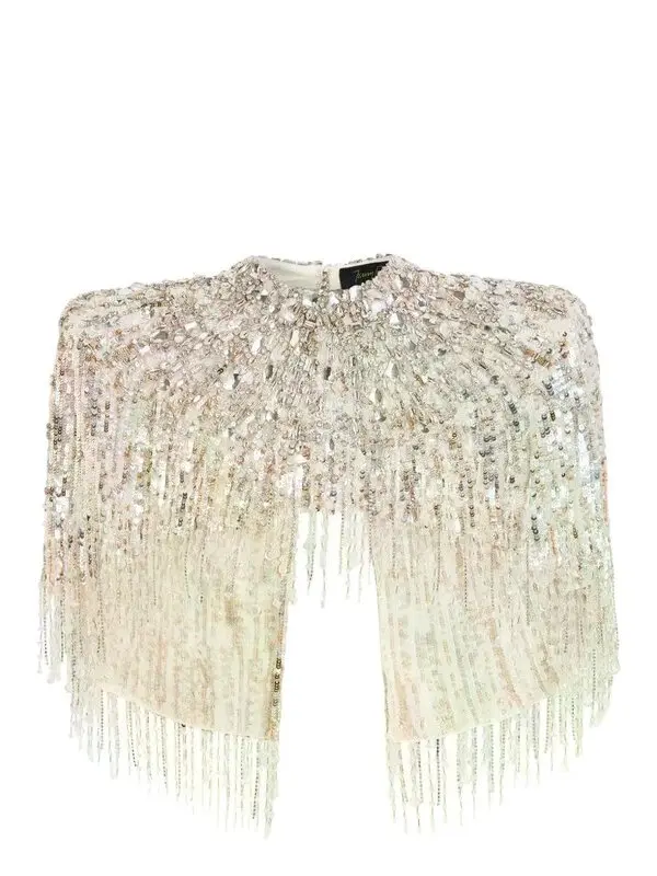 Jenny Packham Ellen Embellished Top - Neutrals