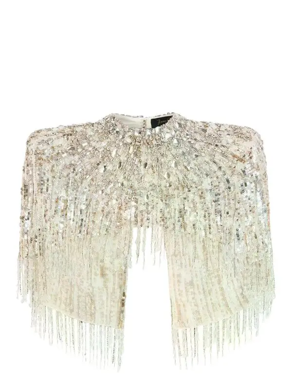 Jenny Packham Ellen Embellished Top - Neutrals
