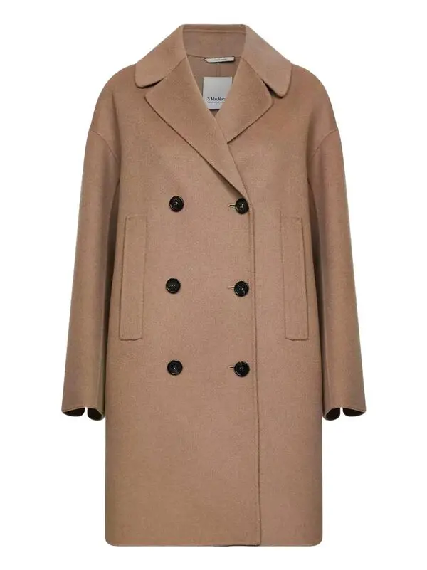 Max Mara Six-button Double-breasted Coat - Neutrals