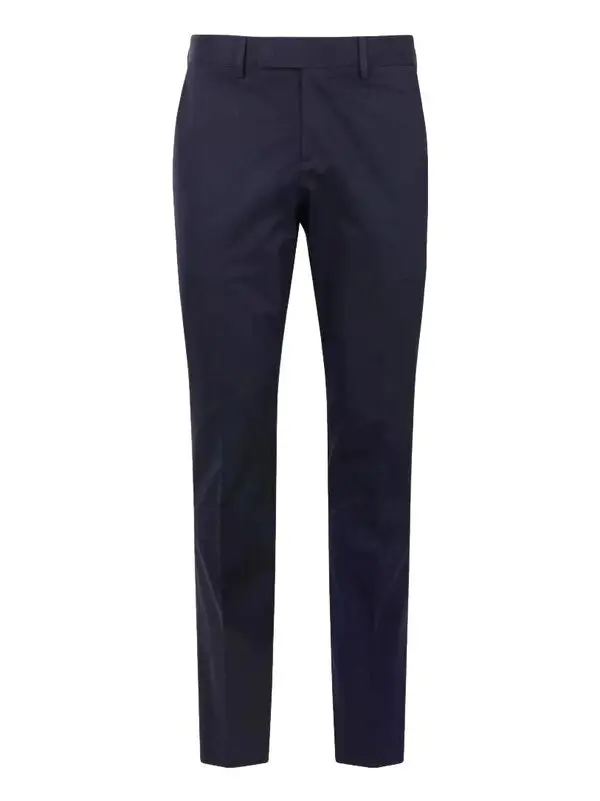 LARDINI Central Crease Trousers - Blue