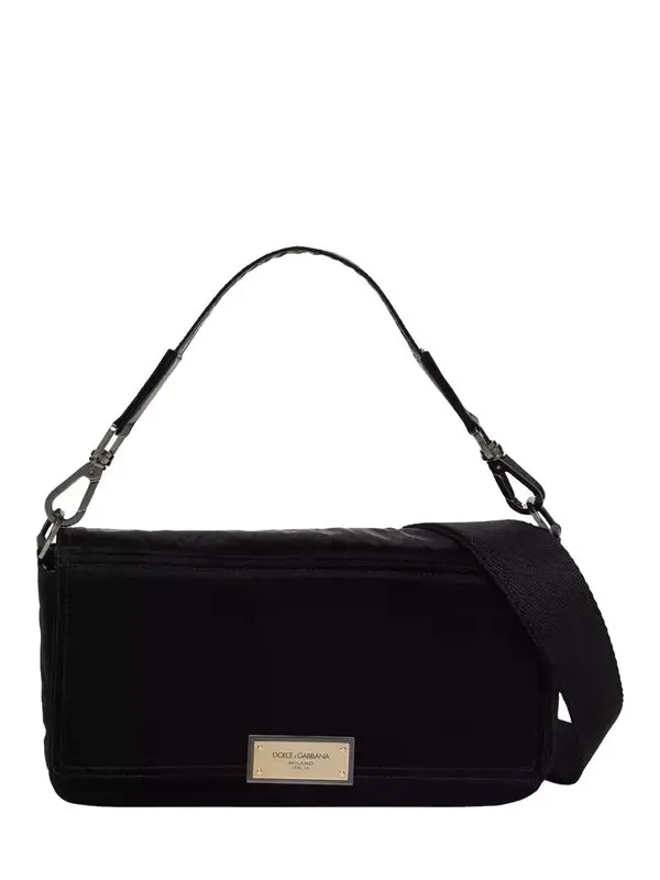Dolce & Gabbana Logo-plaque Shoulder Bag - Black