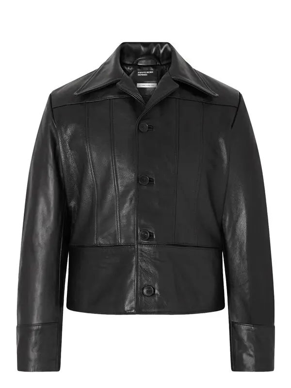 Enfants Riches Déprimés Nick Slim-fit Panelled Leather Jacket - Black