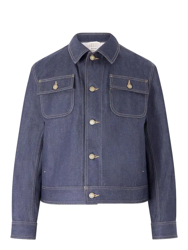 Thom Browne Selvedge Denim Jacket - Blue