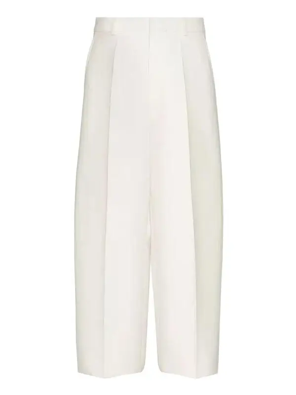 Valentino Garavani Wide Leg Trousers - White