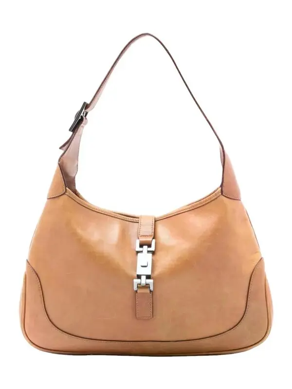 Gucci 2000-2015 Calfskin Jackie Shoulder Bag - Brown