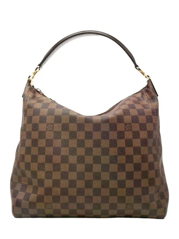 LOUIS VUITTON Damier Ebene Portobello Pm Shoulder Bag - Brown