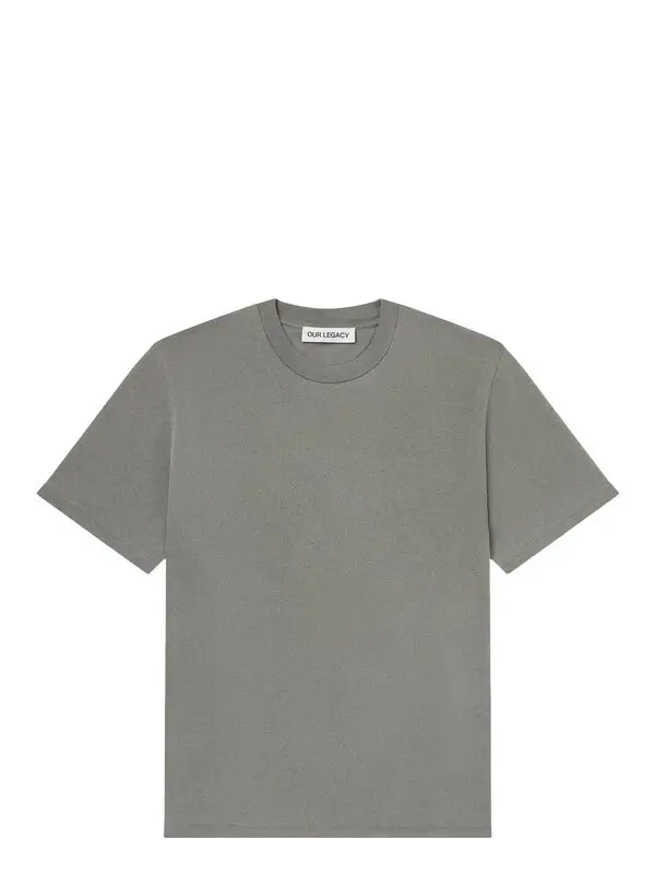 Our Legacy Box Cotton-jersey T-shirt - Green