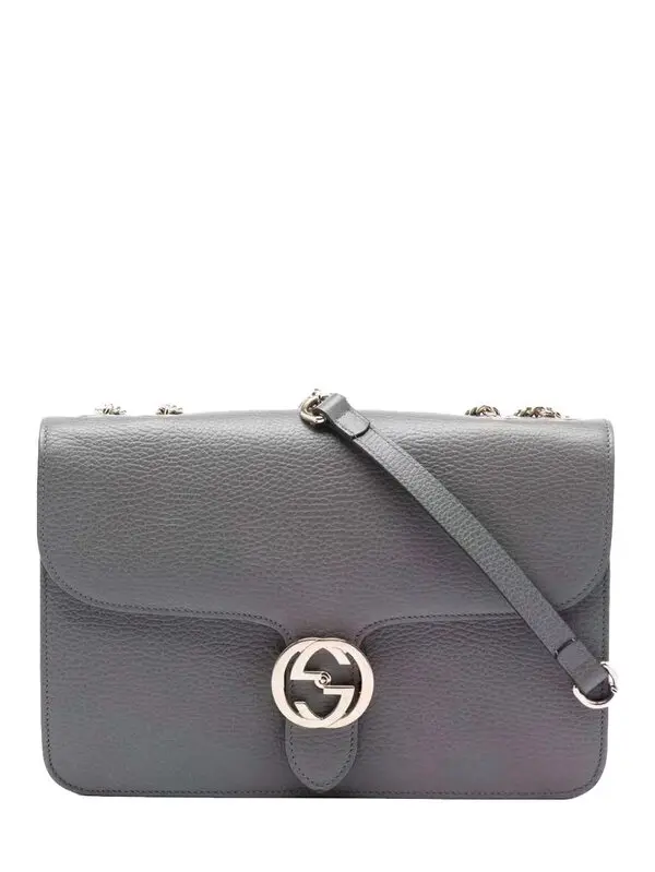 Gucci Interlocking G Crossbody Bag - Grey