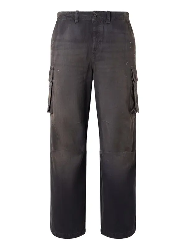 Our Legacy Mount Straight-leg Cargo Trousers - Black