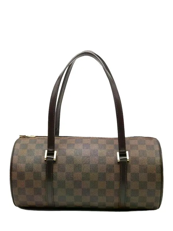 LOUIS VUITTON Damier Ebene Papillon 30 Handbag - Brown