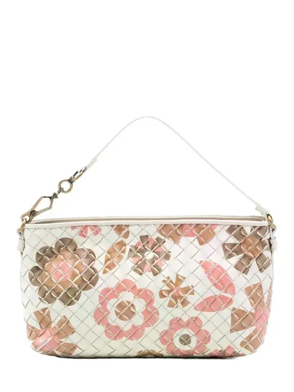 Bottega Veneta 2007 Nappa Intrecciato Floral Print Handbag - Multicolour