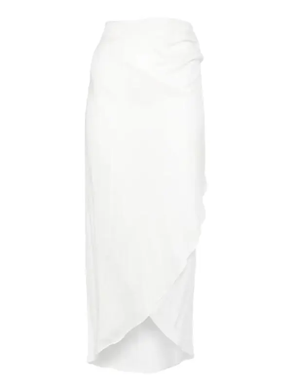 Bondi Born Ruffled Midi Skirt - White