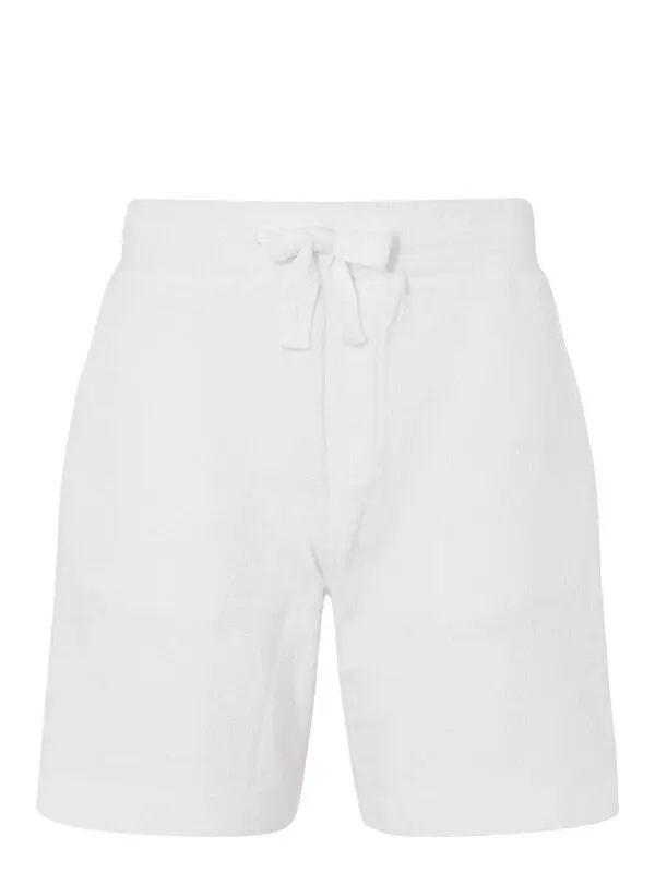 Orlebar Brown Trevone Straight-leg Cotton-terry Shorts - Neutrals
