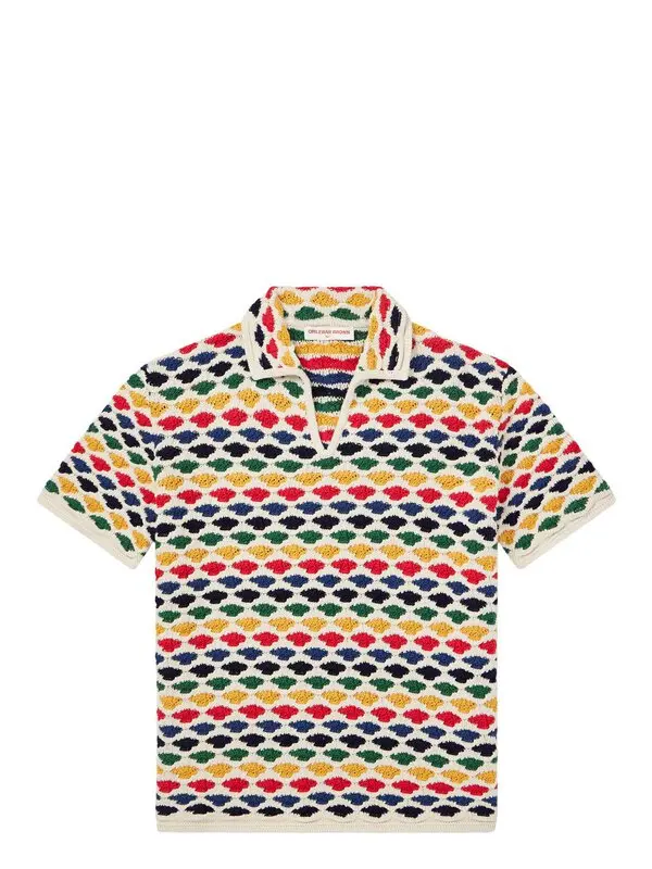 Orlebar Brown Batten Fairground Organic Cotton Polo Shirt - Multi