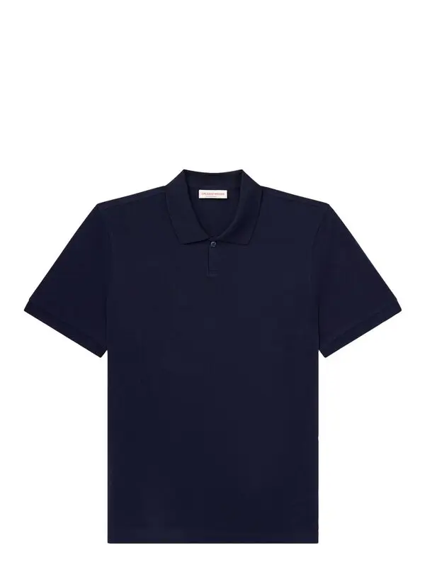 Orlebar Brown Bruno Organic Cotton-piqué Polo Shirt - Blue