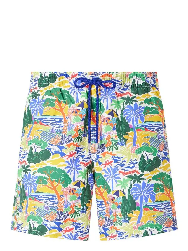 Vilebrequin Moorea Straight-leg Mid-length Printed Swim Shorts - Multi