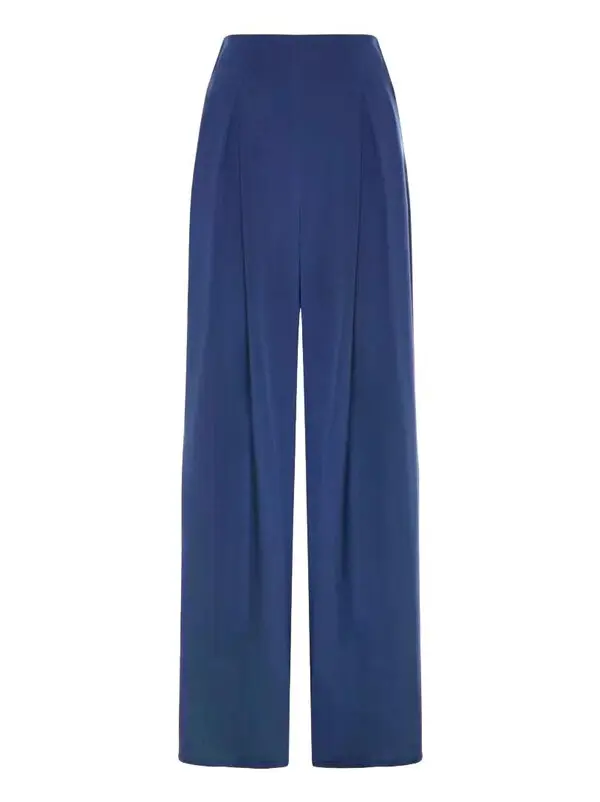 Max Mara Pleated Wide-leg Trousers - Blue