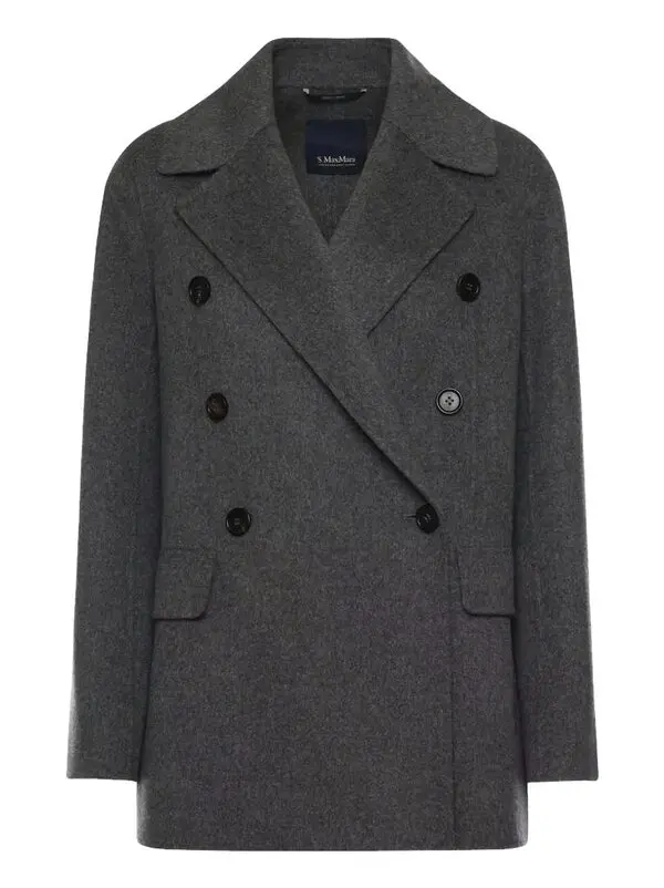Max Mara Double-breasted Wool Coat - Grey