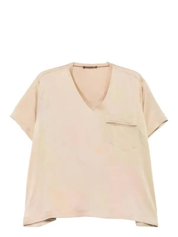 Fabiana Filippi V-neck T-shirt - Neutrals