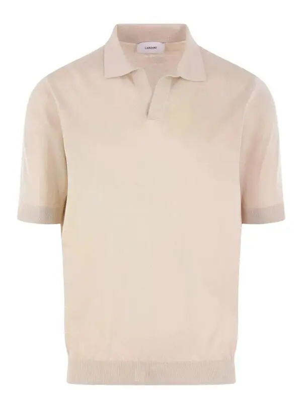 LARDINI V-neck T-shirt - Neutrals