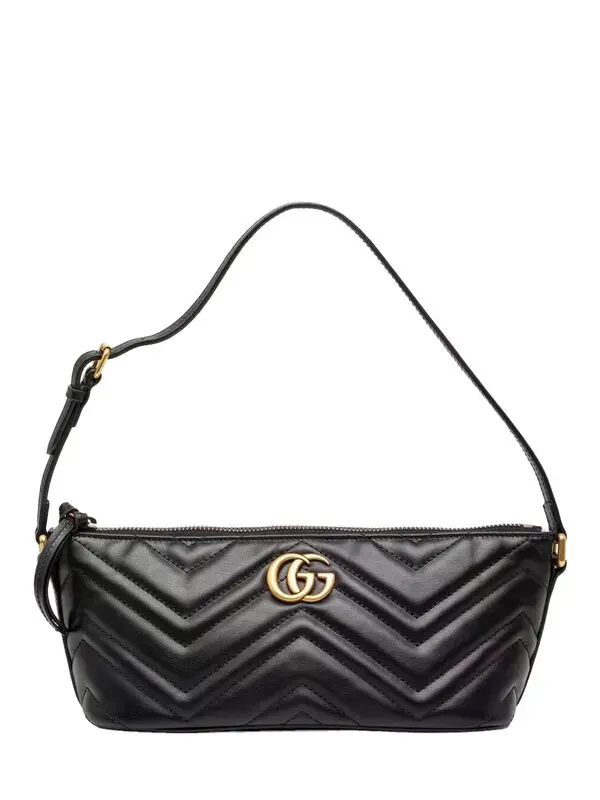 Gucci Gg Marmont Matelasse Leather Shoulder Bag - Black