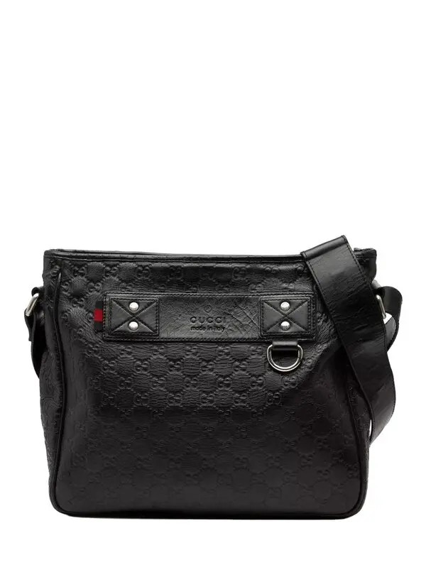 Gucci Ssima Web Crossbody Bag - Black