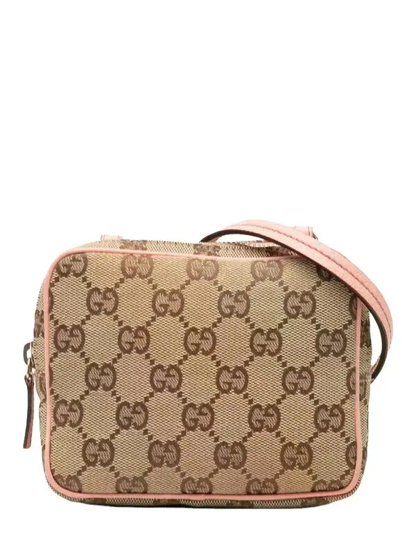Gucci Gg Canvas Crossbody Bag - Brown