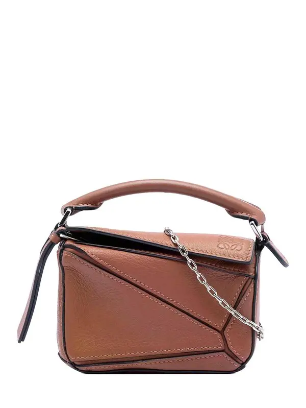 Loewe Nano Puzzle Satchel - Brown