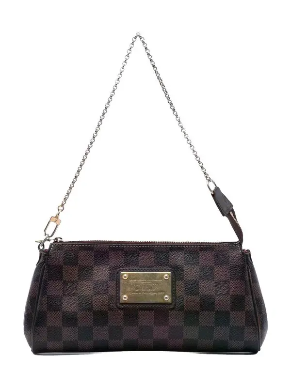 LOUIS VUITTON 2010 Damier Ebene Eva Satchel - Brown