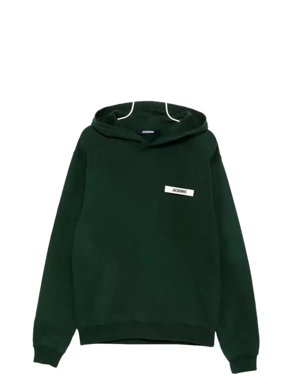 Jacquemus Le Hoodie Gros Grain - Green
