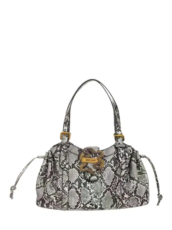 Just Cavalli Snake-print Shoulder Bag - Grey