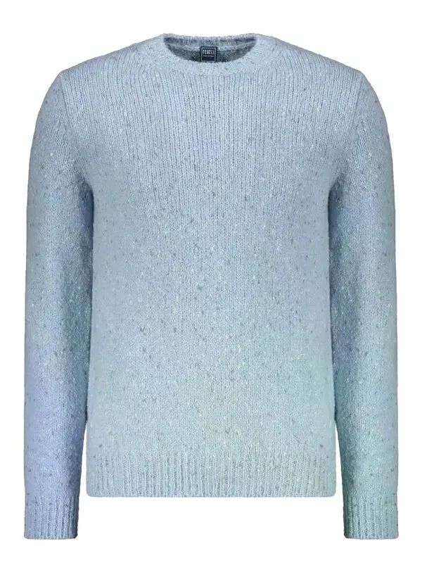 Fedeli Crew-neck Cashmere Sweater - Blue