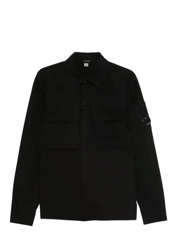 C.P. COMPANY Flap-pocket Long-sleeve Shirt - Black