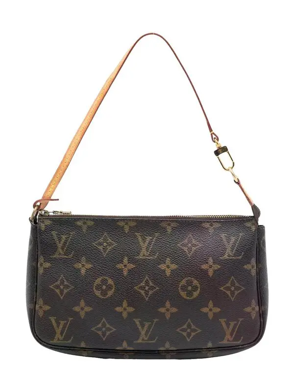 LOUIS VUITTON 2000 Monogram Pochette Accessoires Shoulder Bag - Brown
