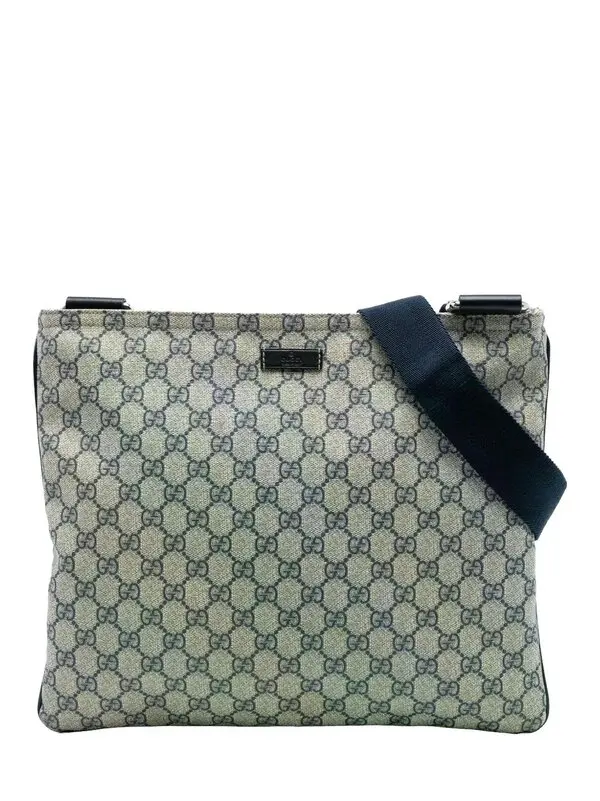 Gucci Gg Supreme Crossbody Bag - Brown