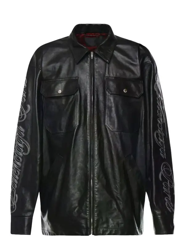 Balenciaga Leather Jacket - Black