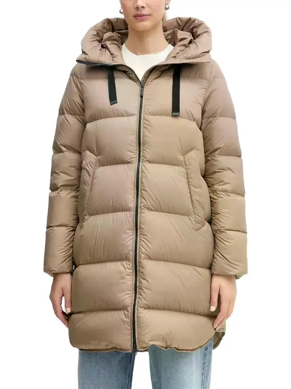 BOMBOOGIE Geneva Hooded Puffer Coat - Neutrals