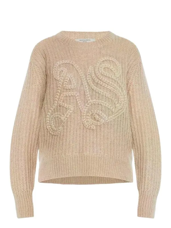 ALLSAINTS Cable-knit Long-sleeve Sweater - Neutrals