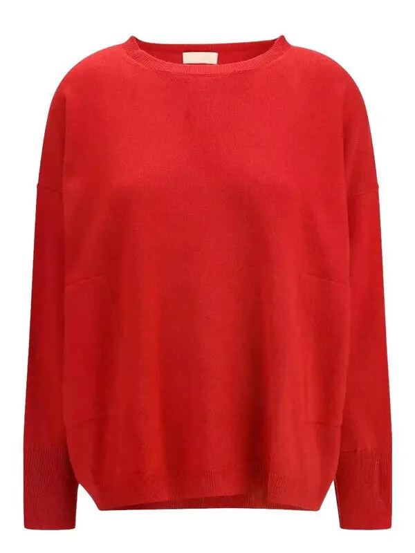 VERYBUSY Crew Neck Cashmere Sweater - Red
