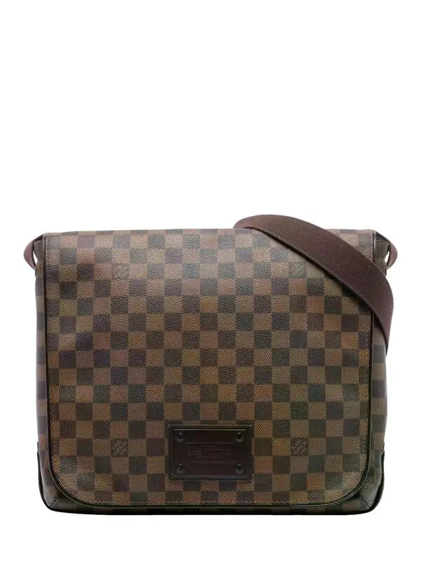 LOUIS VUITTON 2009 Damier Ebene Brooklyn Mm - Brown