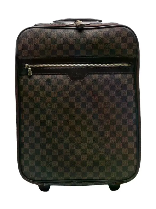 LOUIS VUITTON 2007 Damier Ebene Pegase 45 Travel Bag - Brown