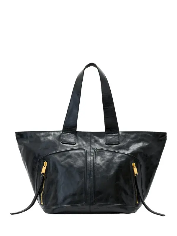 ALLSAINTS Jean Rey Leather Tote - Black