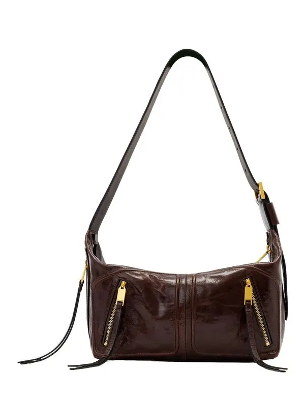 ALLSAINTS Jean Rey Leather Shoulder Bag - Brown