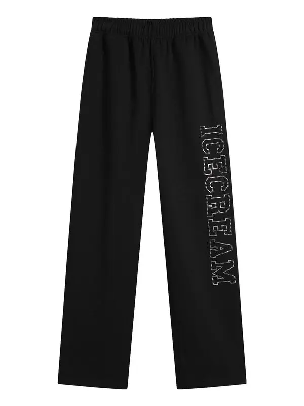 ICECREAM Crystal Straight Leg Sweatpants - Black